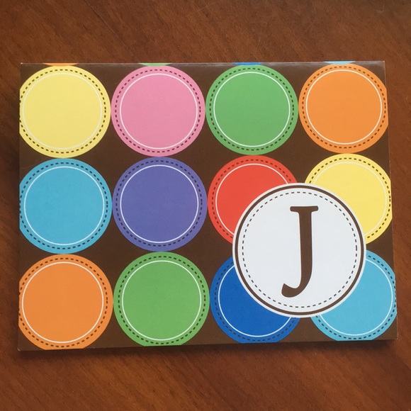 Office | Stationary Letter J Note Set | Poshmark